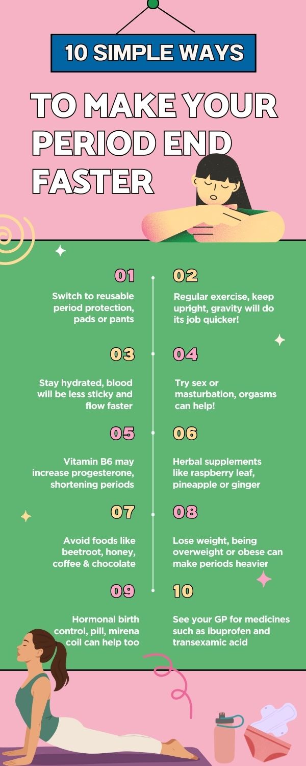 How To Make Your Period End Faster | 10 Top Tips | Cheeky