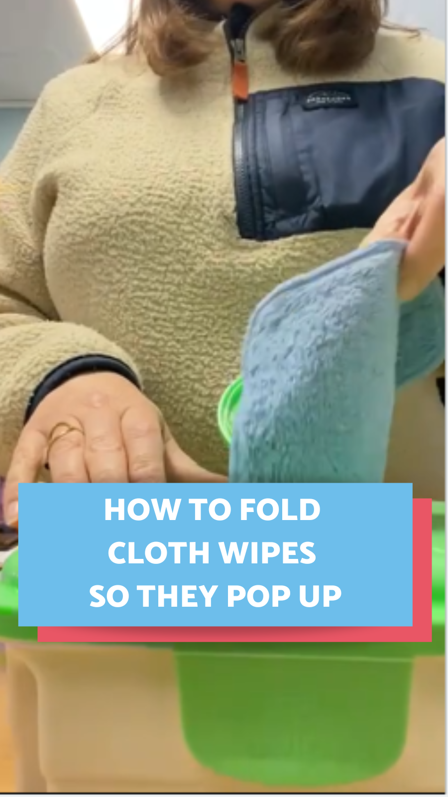 How to Fold Cloth Wipes to Make Them Pop Up | Cheeky Wipes