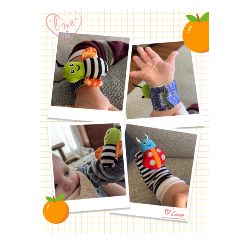 Wrist Rattles and Foot Finders Set | Cheeky Wipes