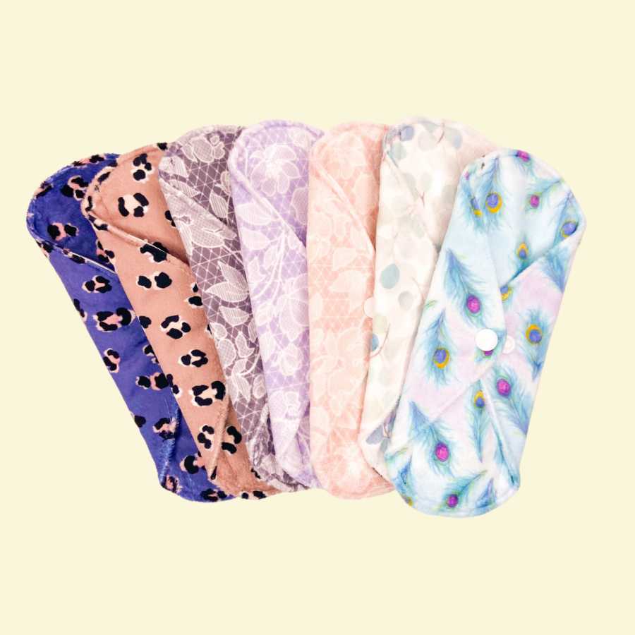 Cloth Period Starter Kit | Bamboo Reusable Pads | Cheeky Wipes