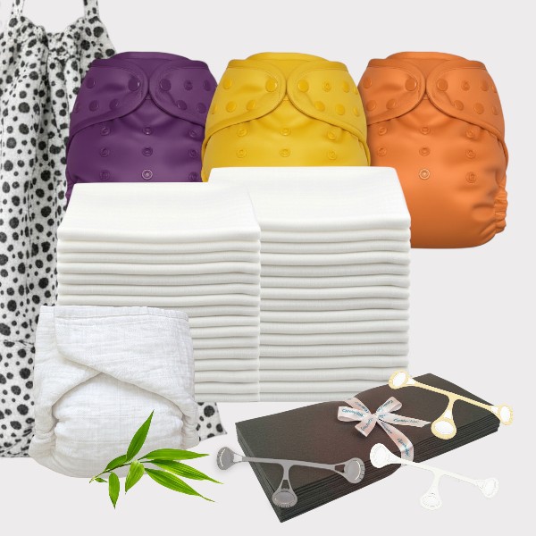 Newborn Nappy Kit | Reusable Eco-Friendly | Cheeky Wipes UK