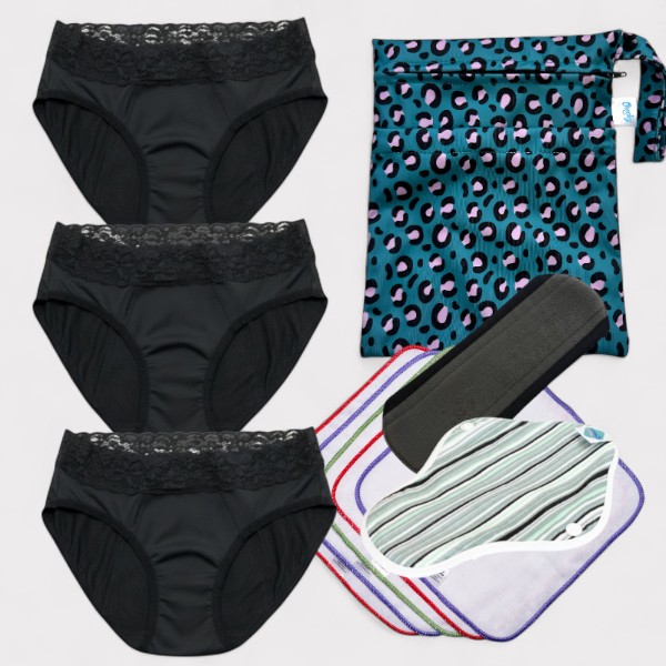 Starter Period Kit | Pretty Period Pants | Cheeky Wipes