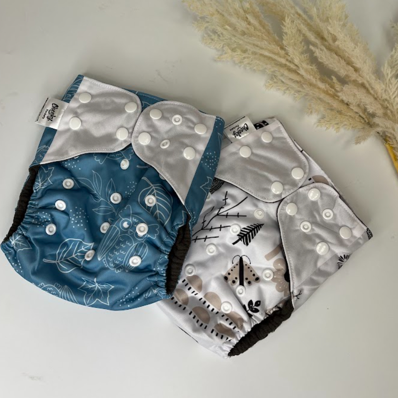 Reusable Pocket Nappies | One Size Fits Most | Cheeky Wipes