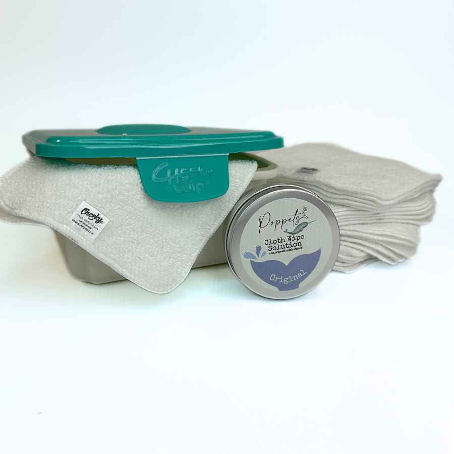 Poppets Reusable Wipes Starter Kit | Cheeky Wipes