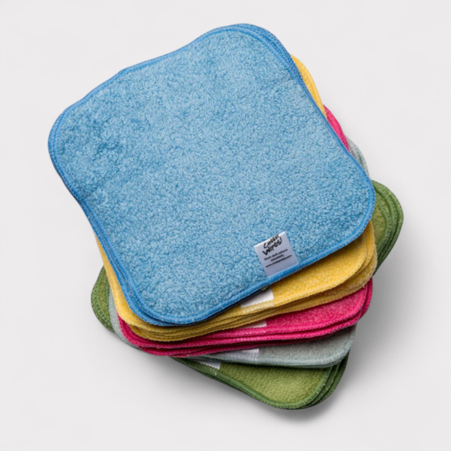 Premium Cloth Baby Wipes in Rainbow Cotton | Cheeky Wipes