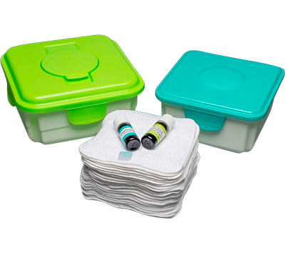 Reusable Baby Wipes from Cheeky Wipes: Natural Cloth Baby Wipes All-In ...